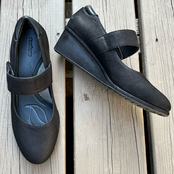 Nurture by Lamaze | Shoes | Nurture By Lamaze Black Leather Wedge Mary ...